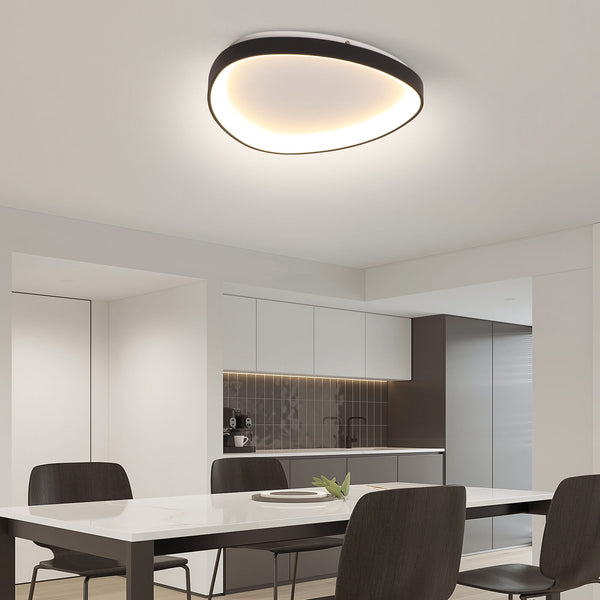 Plafoniera neagra ELERI CS cu LED pentru living sau dining - Domicilio