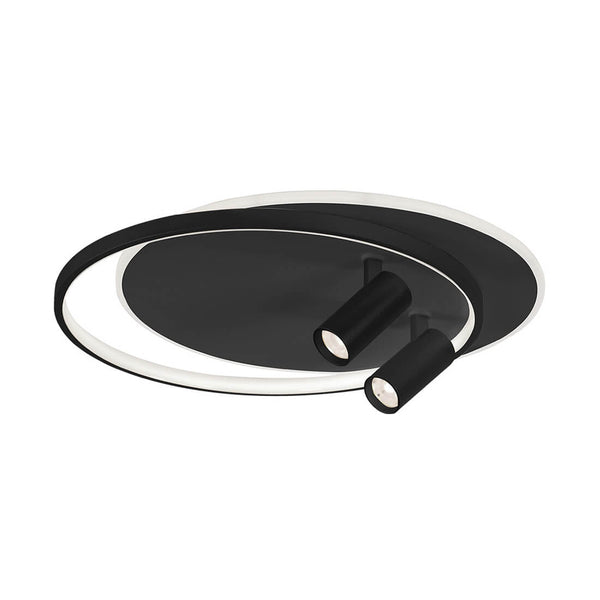 Plafoniera neagra SMART cu LED 61W, design modern, minimalist - Domicilio