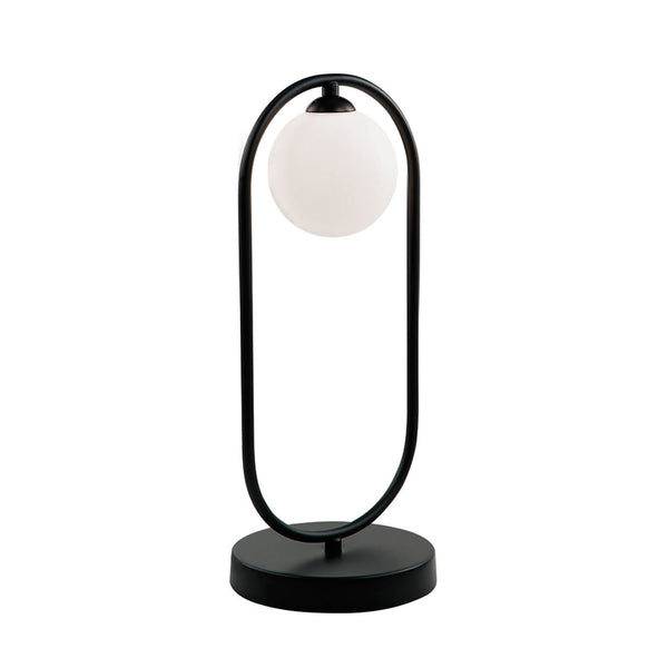 Veioza Glam FANCY - Eleganta in Negru cu Glob de Sticla - Domicilio